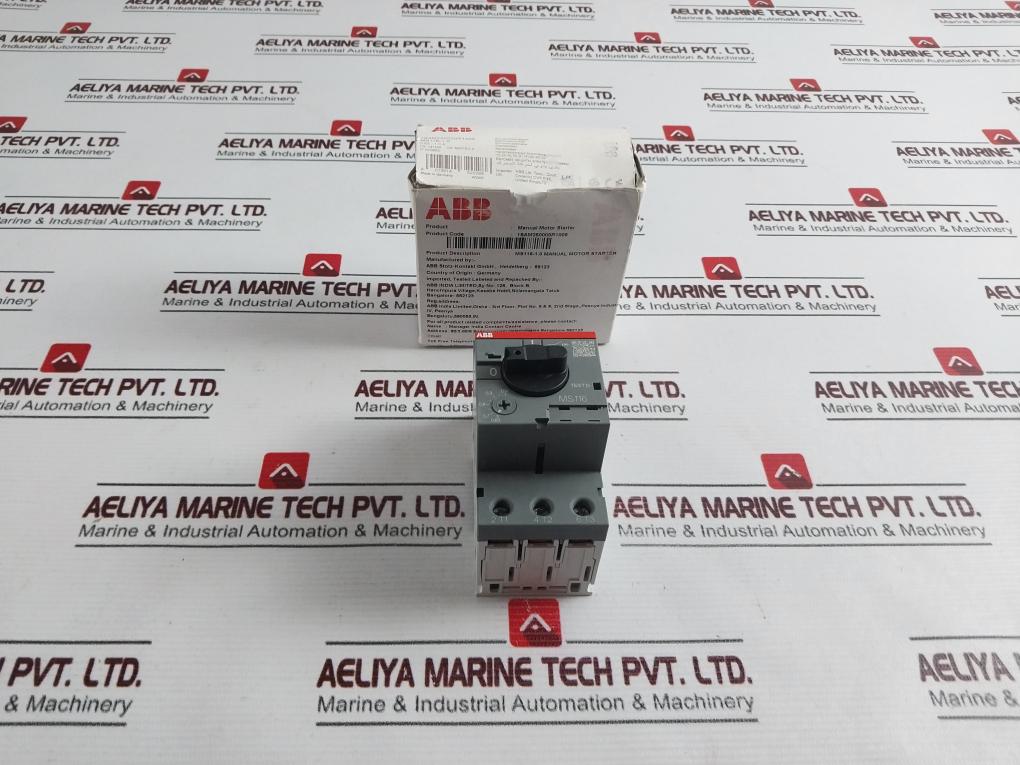 Abb Ms116-1.0 Manual Motor Starter 690V 50/60Hz – Aeliya Marine Tech