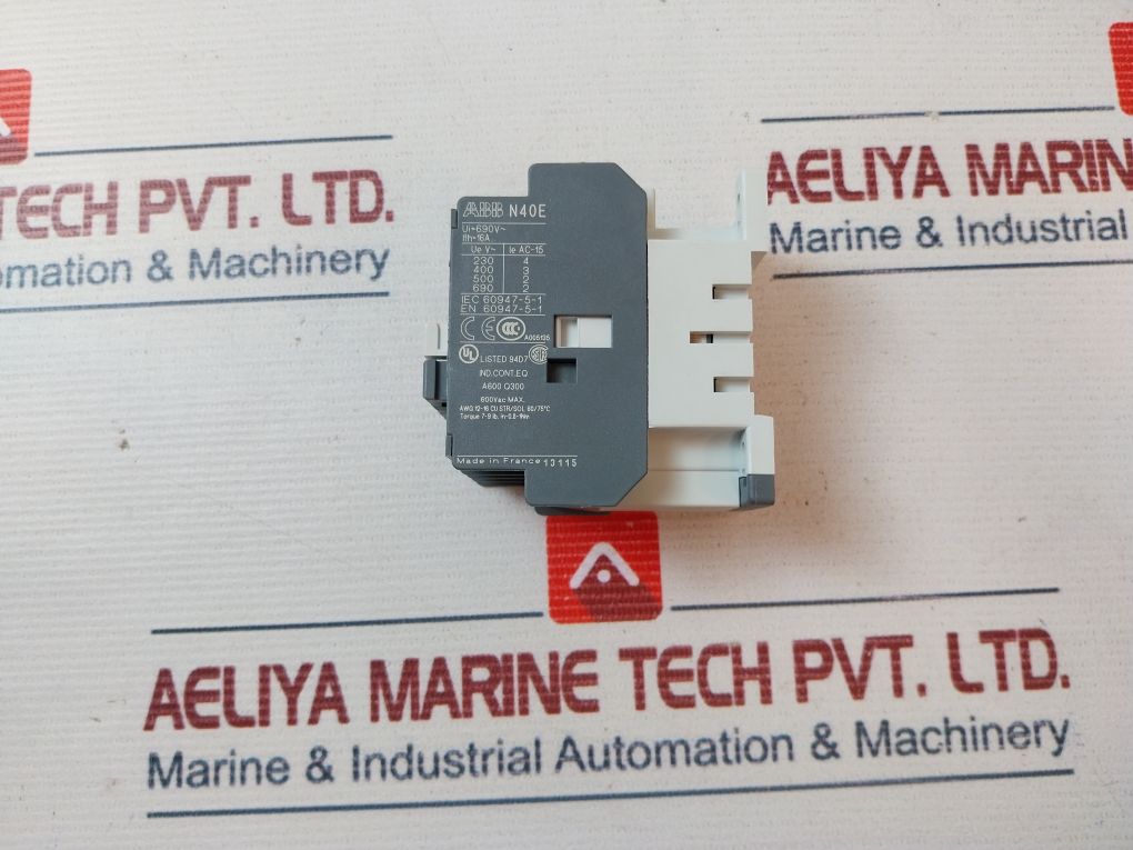 Abb N40E Contactor Relay 110V 50Hz – Aeliya Marine Tech