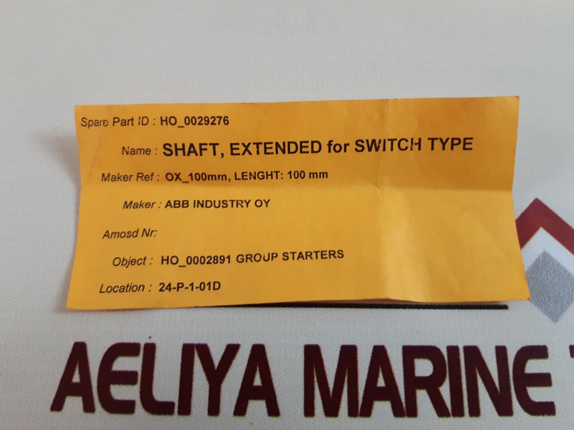 Abb Oh_J Handle Type 1,3R, 12 Set – Aeliya Marine Tech