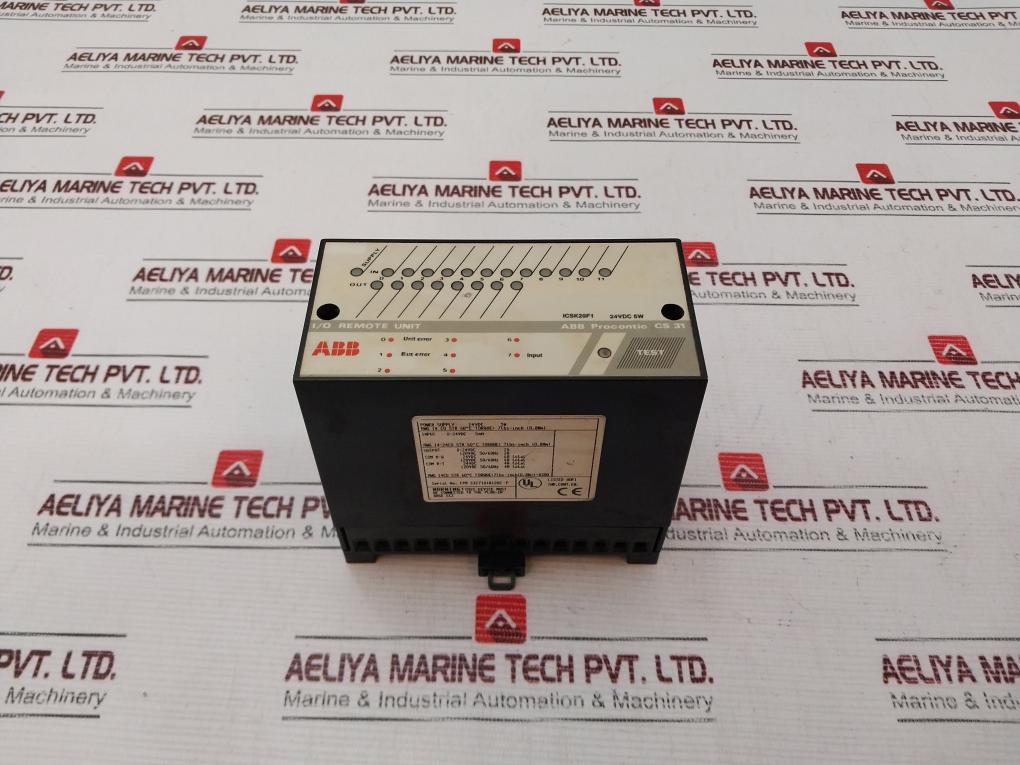 Abb Procontic Cs 31 I/O Remote Unit Icsk20F1 24Vdc 50/60Hz – Aeliya ...