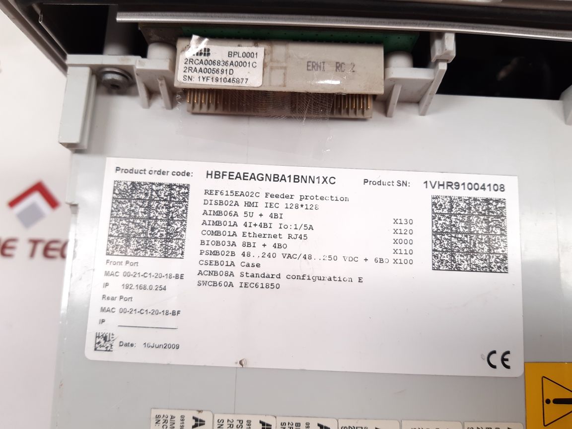 Abb Ref615 Protection And Control Relay Ref615E_C Hbfeaeagnba1Bnn1Xc 5 ...