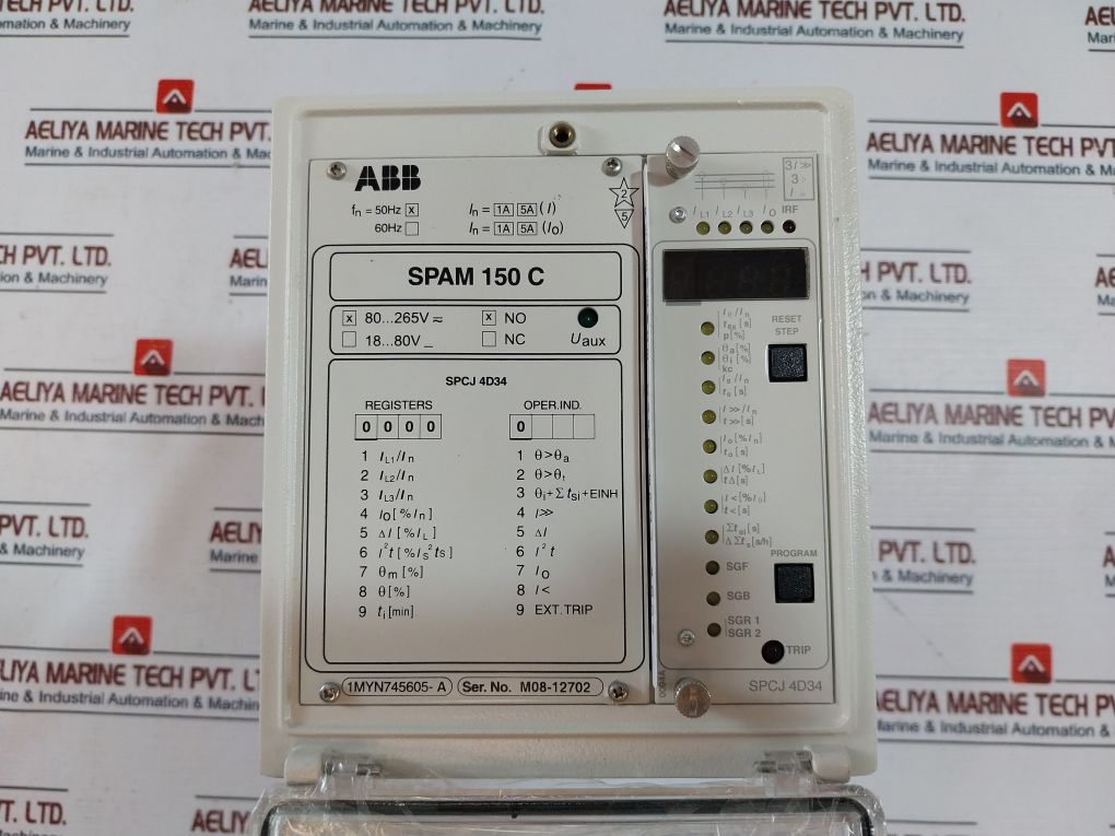 Abb Spam 150 C Motor Protection Relay 50Hz – Aeliya Marine Tech