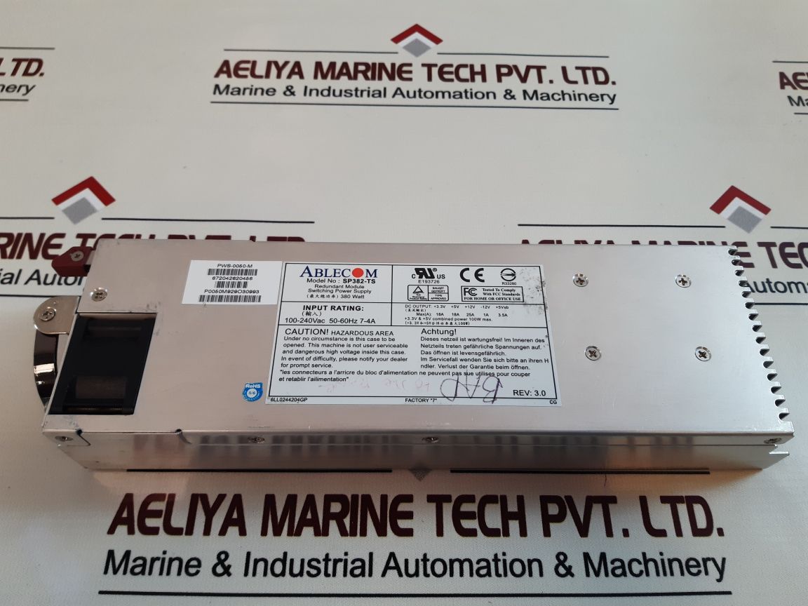 Ablecom sp382-ts pws-0050-m redundant module switching power supply re ...