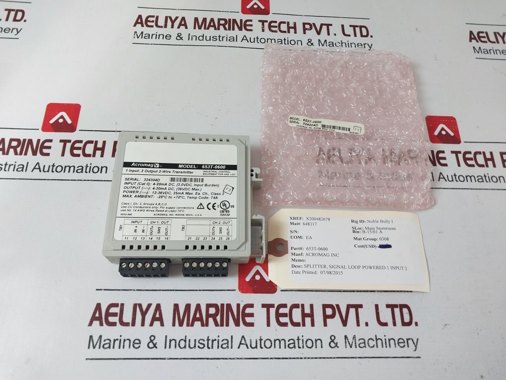 Acromag 653T-0600 2-wire Transmitter – Aeliya Marine Tech