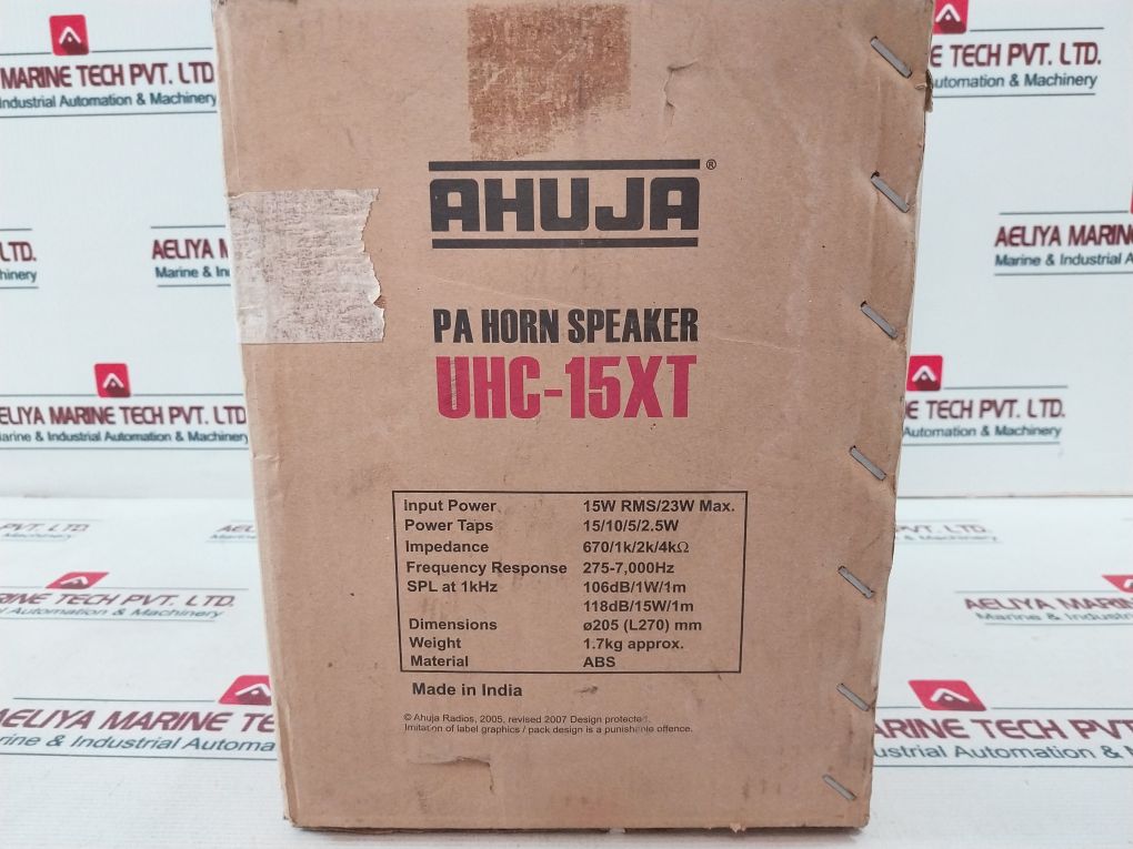 Ahuja Uhc-15xt Pa Horn Speaker With 100v Transformer 15w Rms – Aeliya Marine Tech