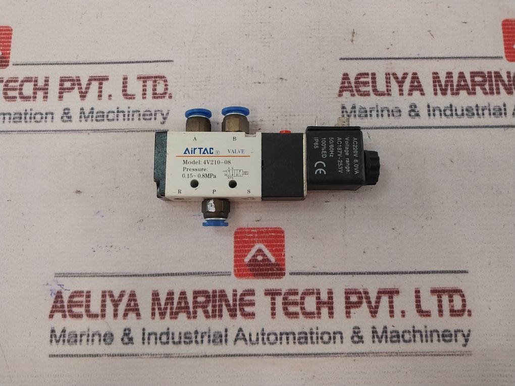 Airtac 4V210-08 Solenoid Air Valve 0.15~0.8Mpa. – Aeliya Marine Tech
