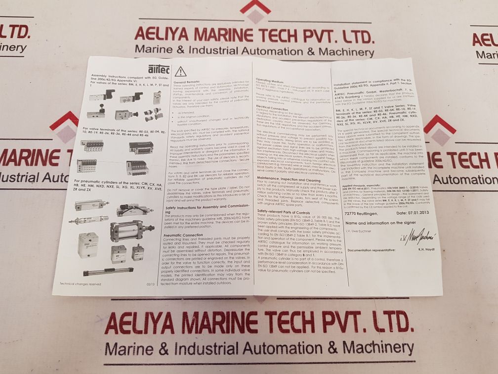 Airtec M-07-310-hn Solenoid Valve Complete With Coil – Aeliya Marine Tech®