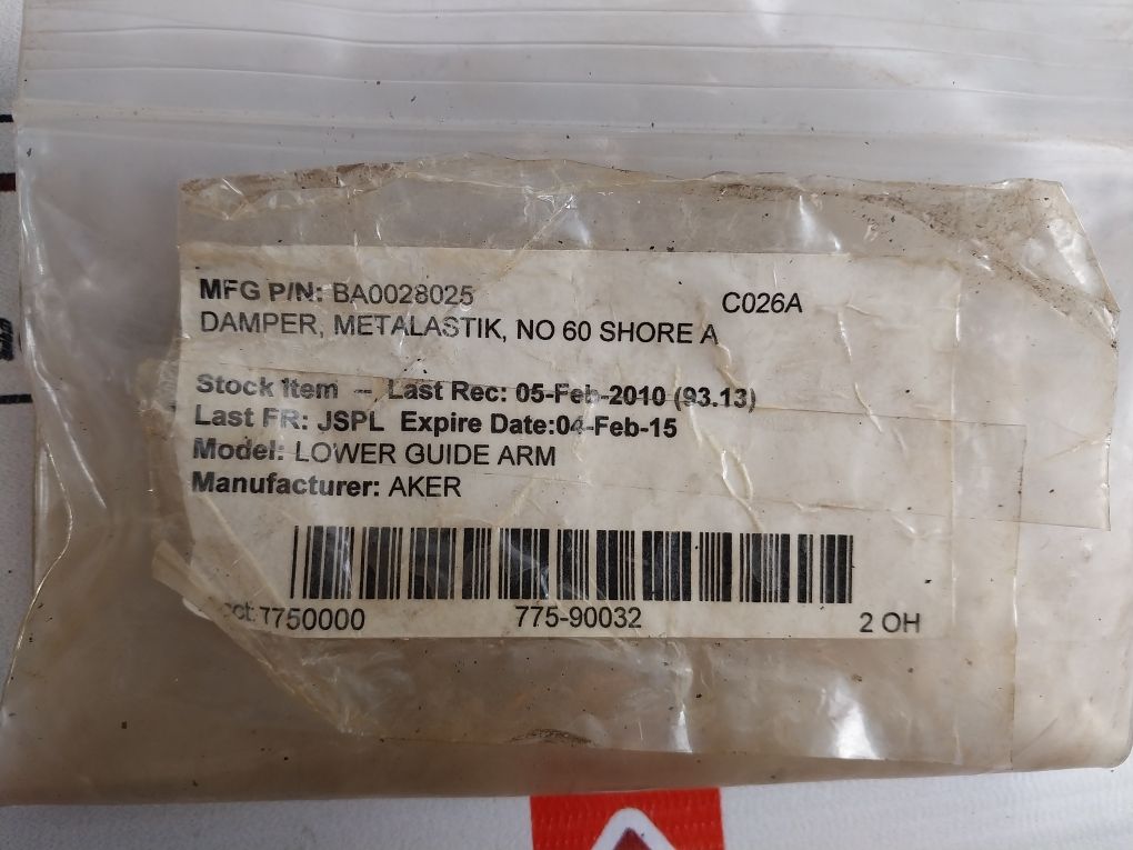 Aker Ba0028025 Damper Metalastik Lower Guide Arm – Aeliya Marine Tech