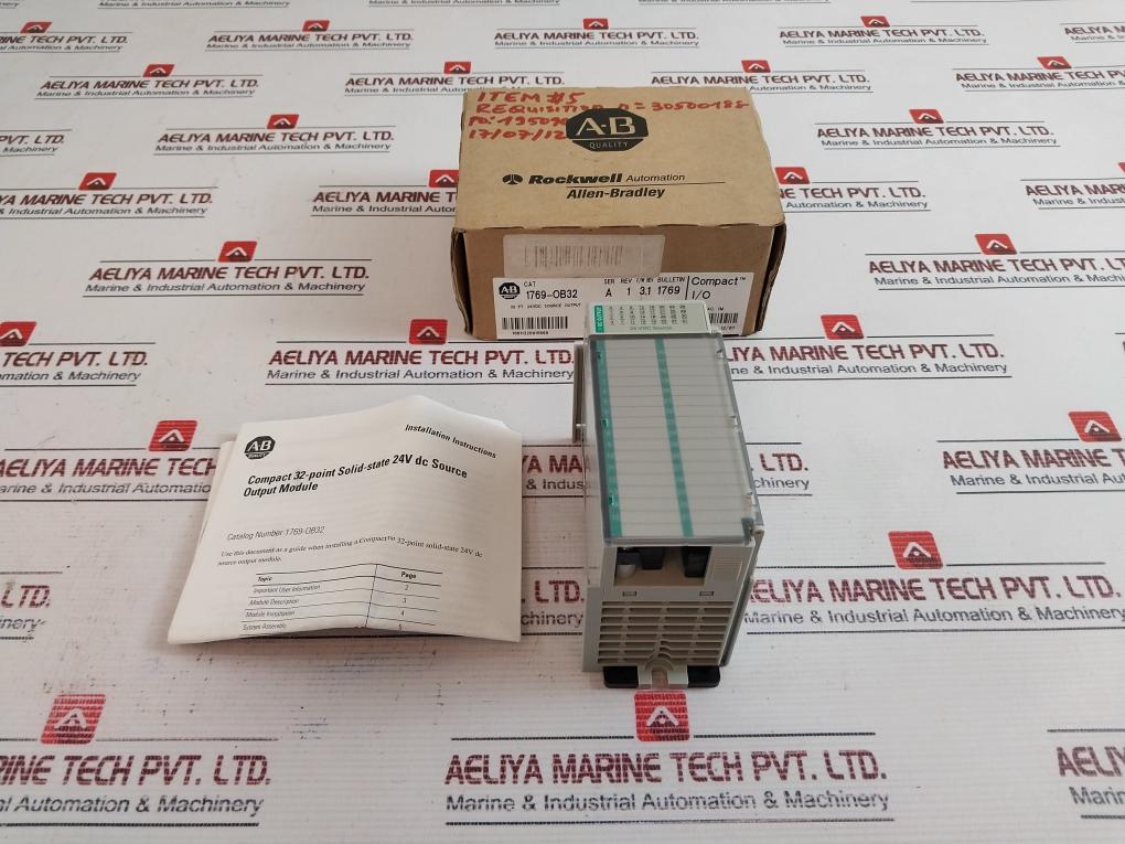 Allen-bradley 1769-ob32 32 Pt. 20.4-26.4Vdc Sourcing Output Module ...