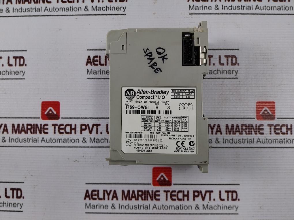 Allen-bradley 1769-ow8I Individually Isolated Ac/Dc Relay Output Module – Aeliya Marine Tech