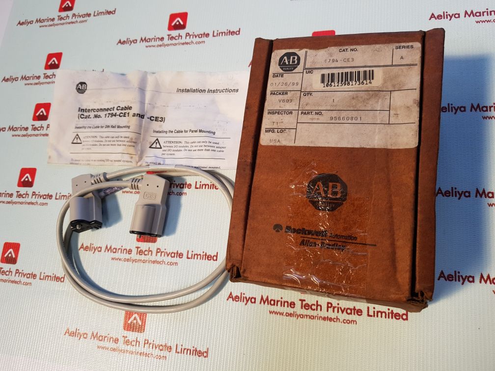 Allen-bradley 1794-ce3 Interconnect Cable – Aeliya Marine Tech