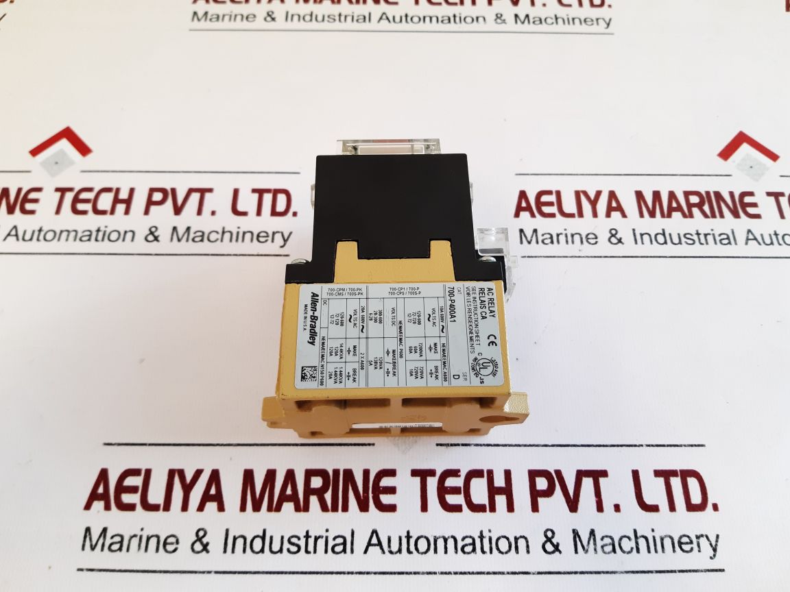 Allen-bradley 700-p400A1 Direct Drive Ac Relay – Aeliya Marine Tech