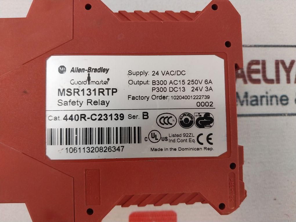 Allen-bradley Msr131Rtp Safety Relay – Aeliya Marine Tech®