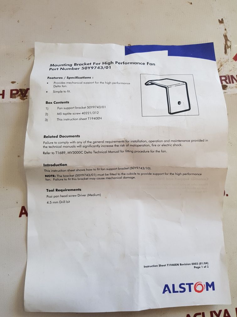 Alstom Gd Delta Cooling System – Aeliya Marine Tech®