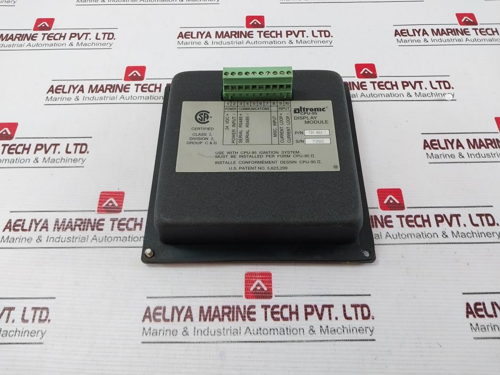 Altronic Cpu-95 Display Module 24Vdc 791 902-1 – Aeliya Marine Tech