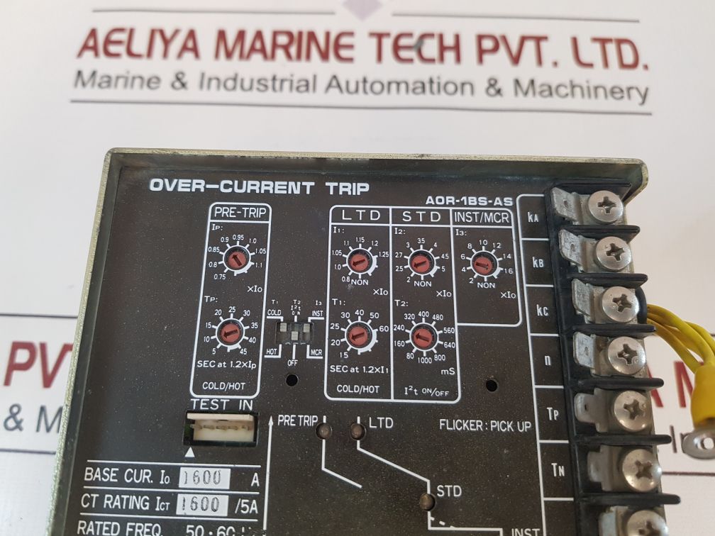 Terasaki Aor-1Bs-as Over-current Trip Io 1600 A – Aeliya Marine Tech