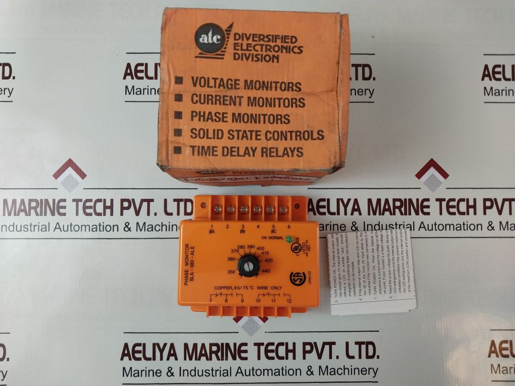 Atc Diversified Electronics Sla-380-ale 3-phase Sequence And Loss ...