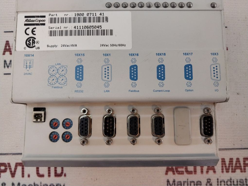 Atlas Copco 1900 0711 41 Controller 24Vac 50Hz/60Hz – Aeliya Marine Tech