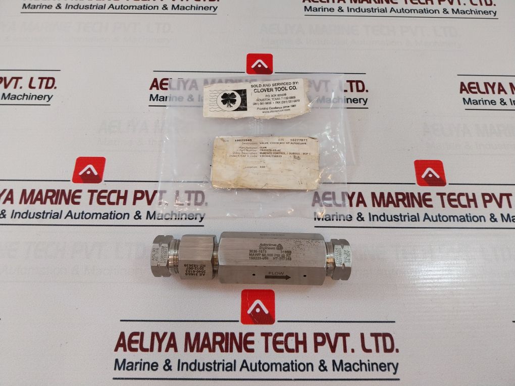 Autoclave Engineers Cko9900 O-ring Check Valves – Aeliya Marine Tech