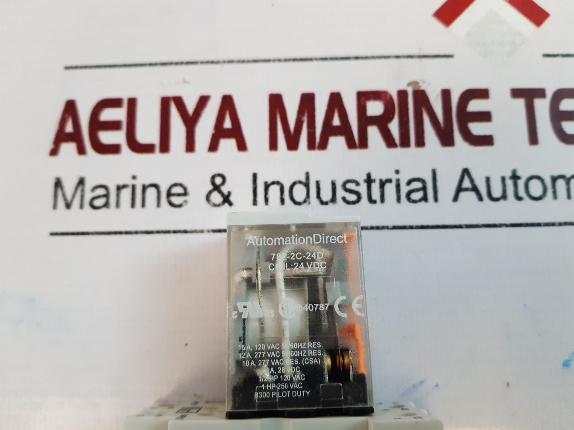 Automationdirect 782-2C-skt Relay With Socket 24Vdc – Aeliya Marine Tech®