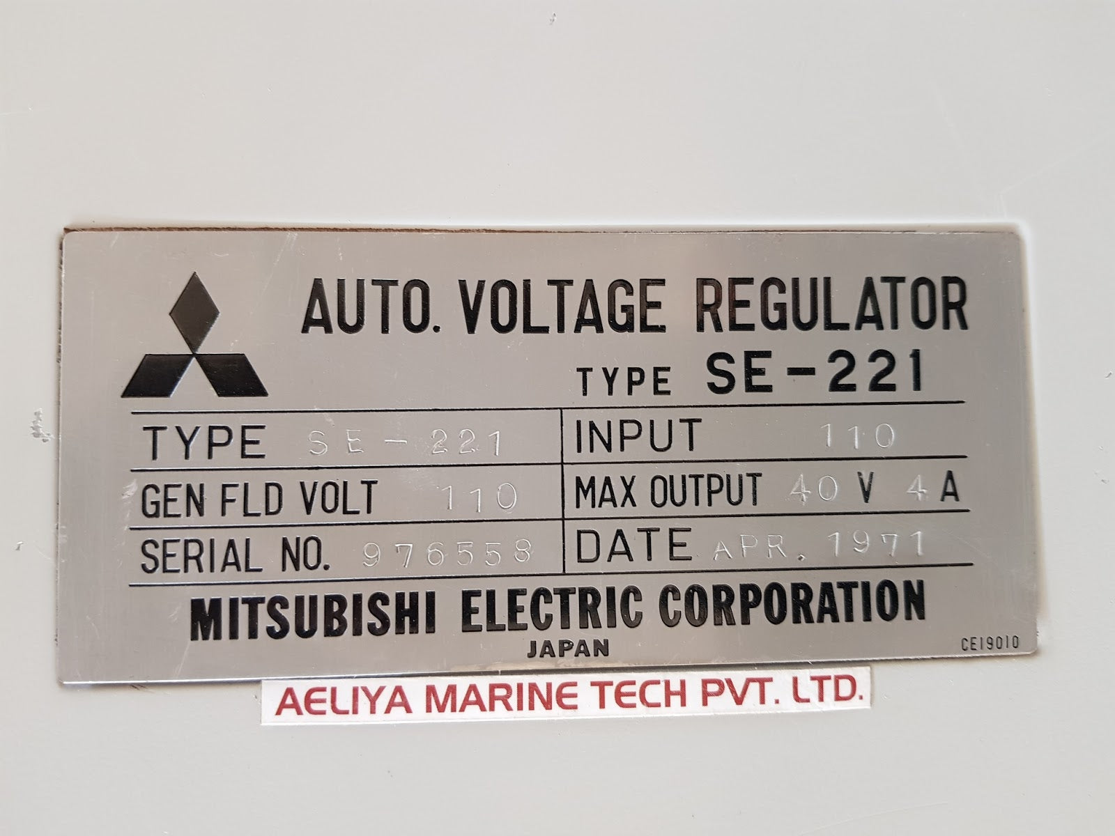 Mitsubishi se-221 auto voltage regulator – Aeliya Marine Tech®