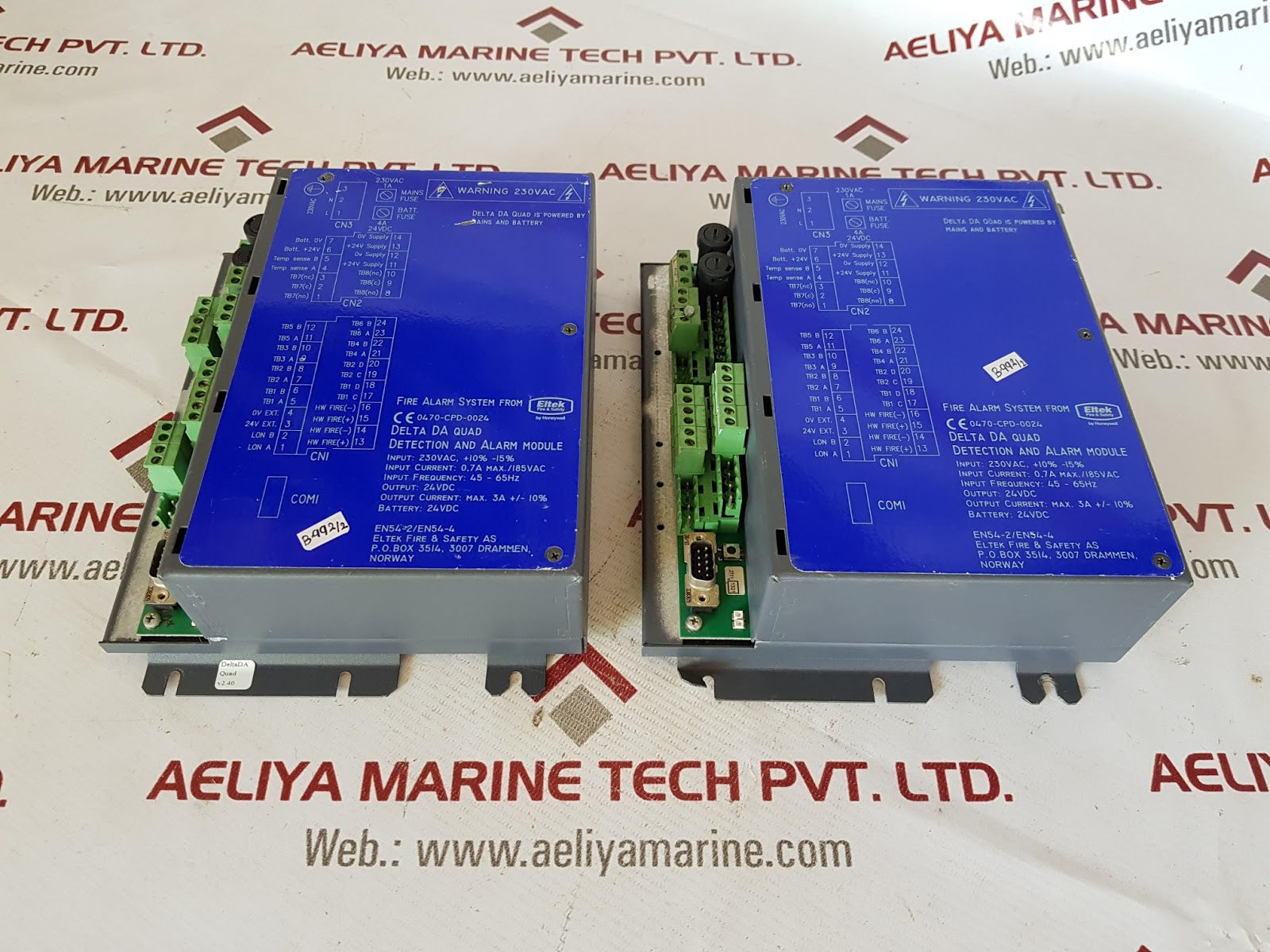 Eltek fire & safety 251800.21 delta da quad marine m/ebus panel ...