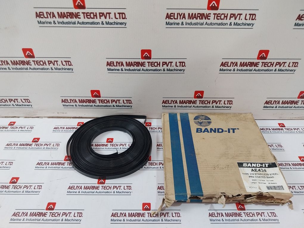 Band-it Ae434 316 Stainless Steel Ppa Coated Band 82.5 Feet 25 Meter ...