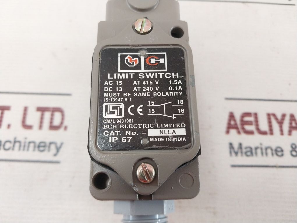 Bch Nlla Oil Tight Limit Switch Ip67 – Aeliya Marine Tech