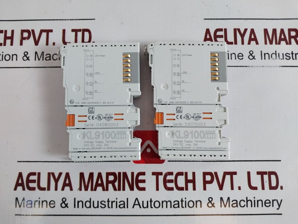Beckhoff Kl9100 Voltage Supply Terminal – Aeliya Marine Tech