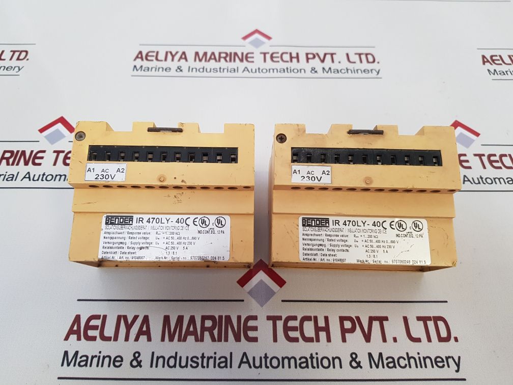 Bender A-isometer Ir 470Ly-40 Insulation Monitoring Device – Aeliya ...