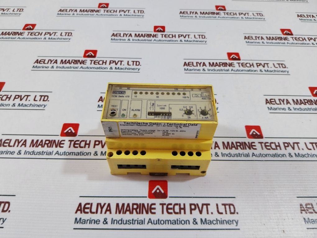 Bender Rcm470Ly-13 Residual Current Monitor B94012019 5A Ac 250V ...