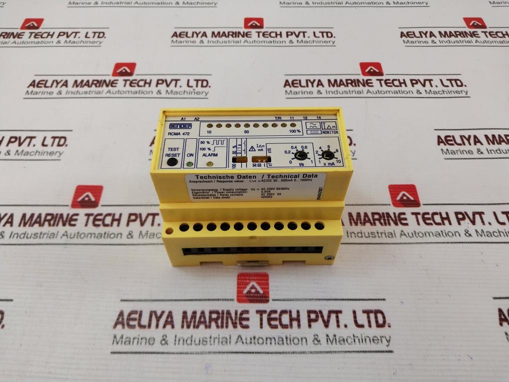 Bender Rcma472Ly Residual Current Monitor – Aeliya Marine Tech®