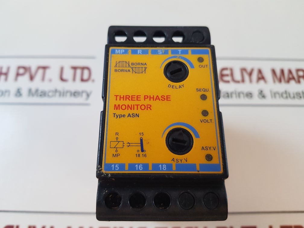 Borna Electronics Asn Three Phase Monitor 380 Vac/50Hz – Aeliya Marine Tech