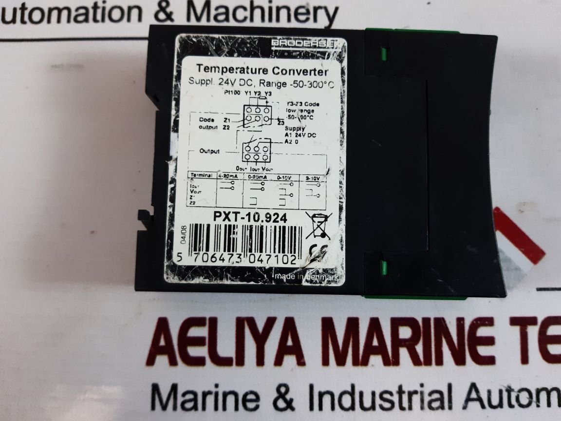 Brodersen Pxt-10.924 Temperature Converter – Aeliya Marine Tech