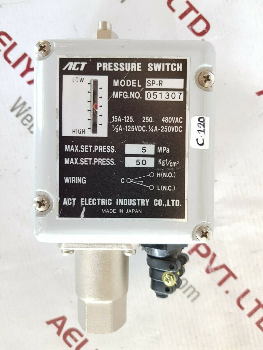 Act electric sp-r pressure switch – Aeliya Marine Tech