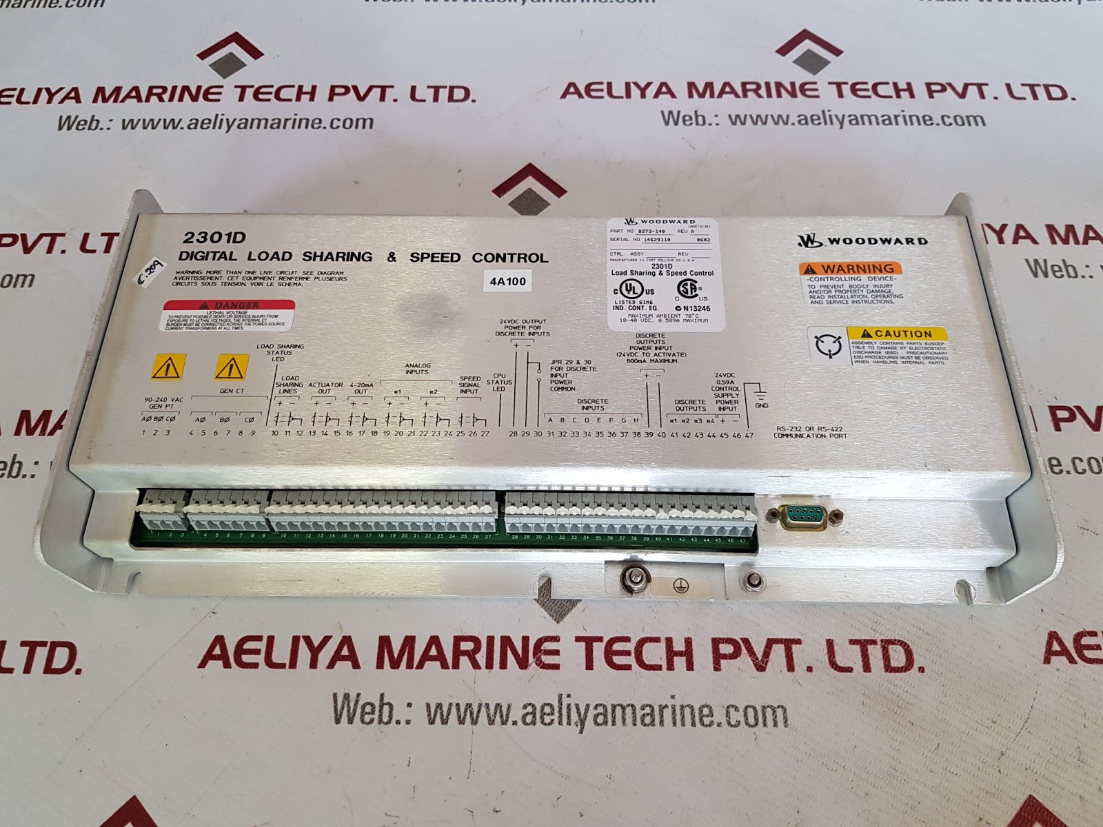 woodward 8273-140 2301d digital load sharing & speed control – Aeliya ...