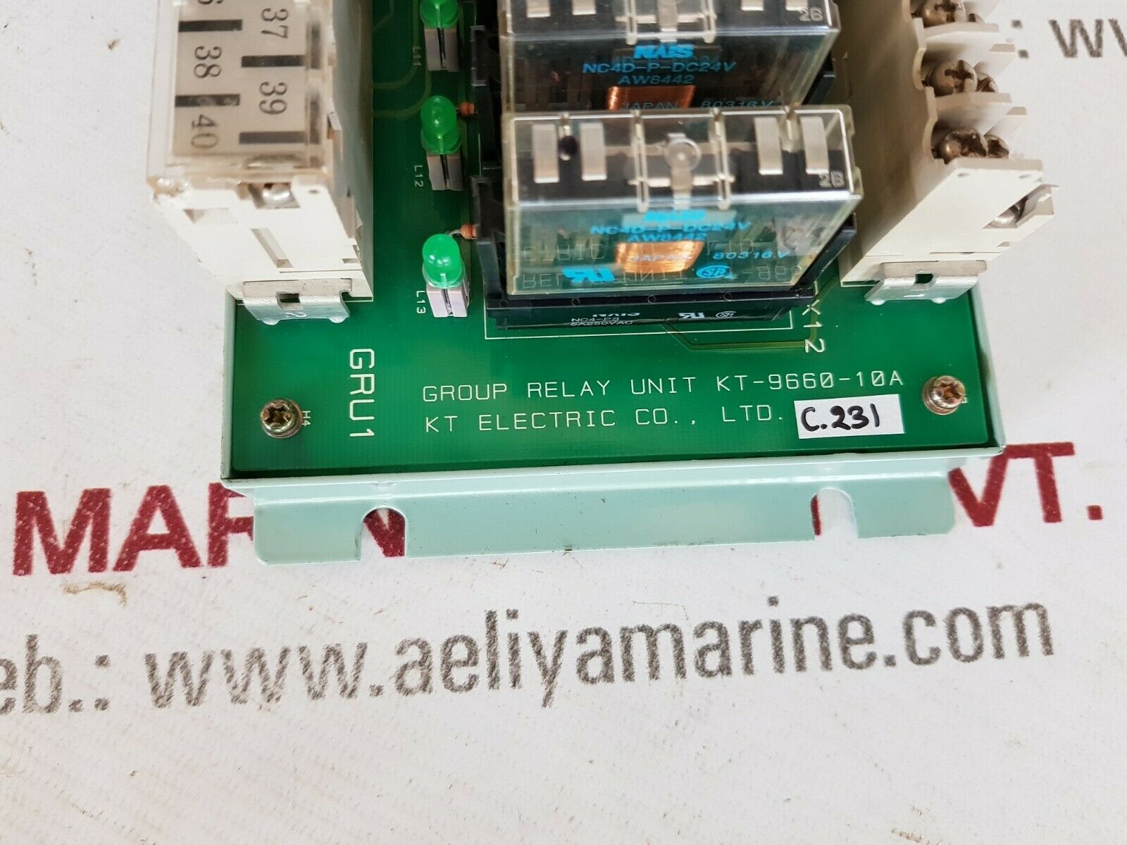 Kt electric kt-9660-10a group relay unit – Aeliya Marine Tech