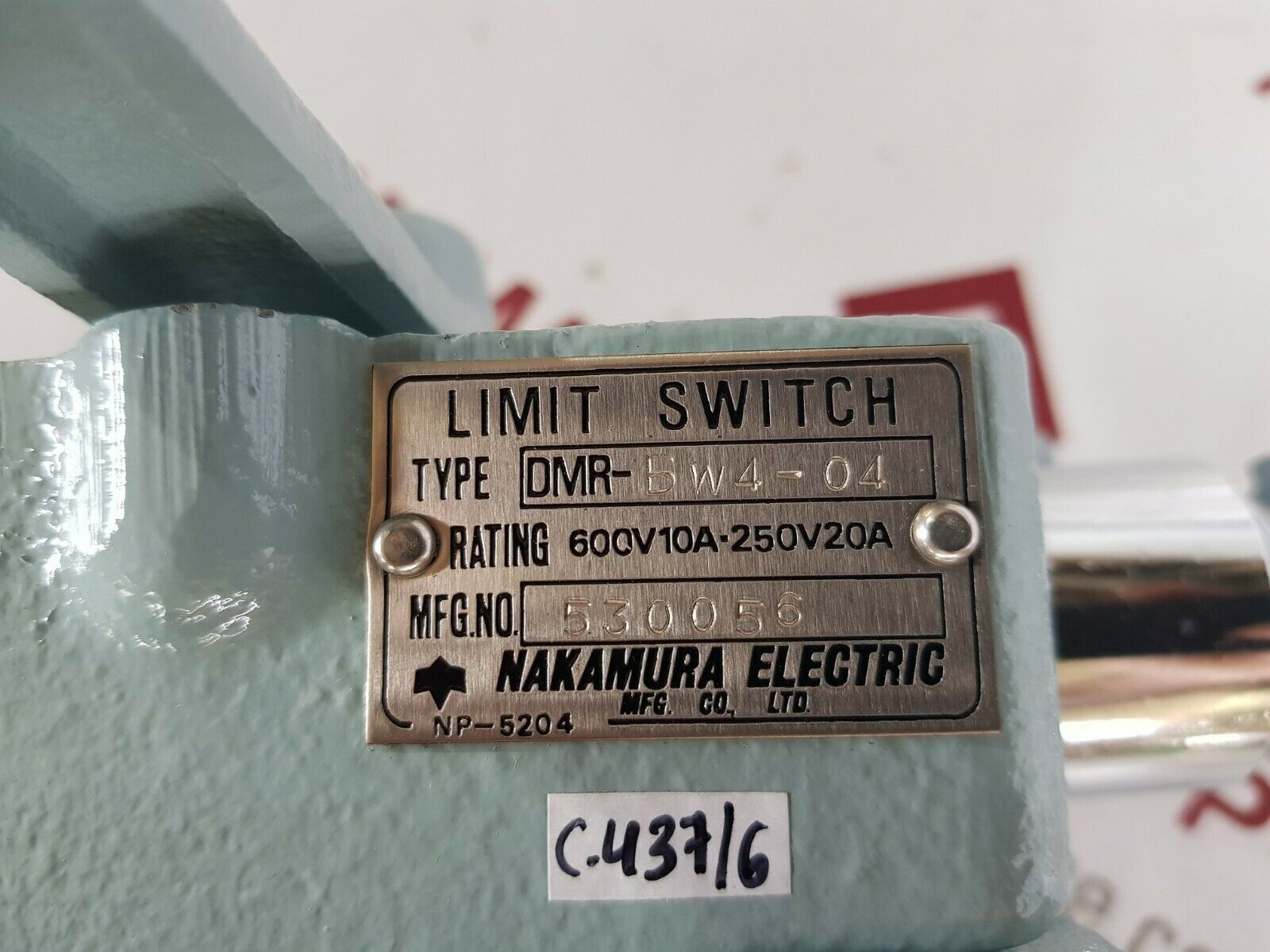 Nakamura electric dmr-bw4-04 limit switch 600v 10a-250v 20a – Aeliya Marine Tech