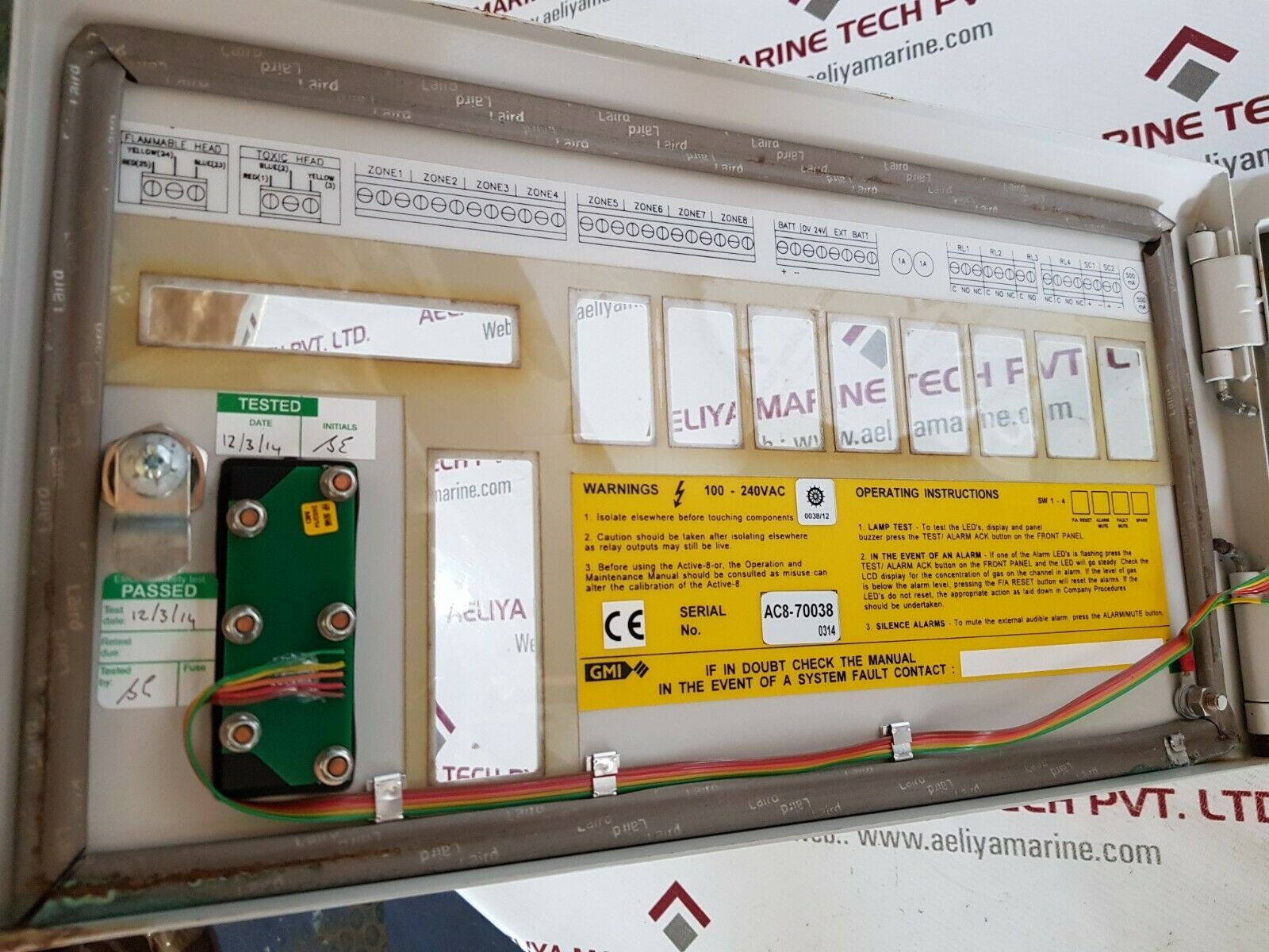 Gas measurement instruments active - 8 – Aeliya Marine Tech®