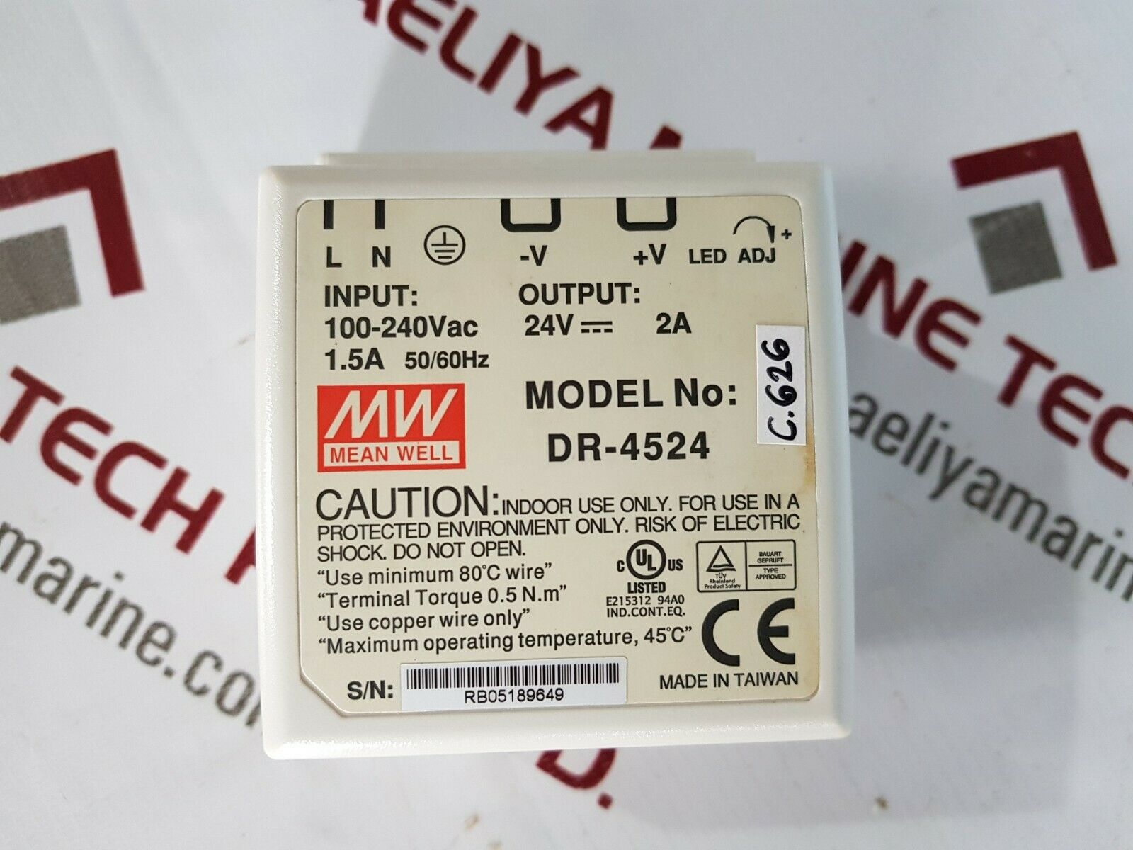 Mean Well Dr-4524 Switching Power Supply – Aeliya Marine Tech®