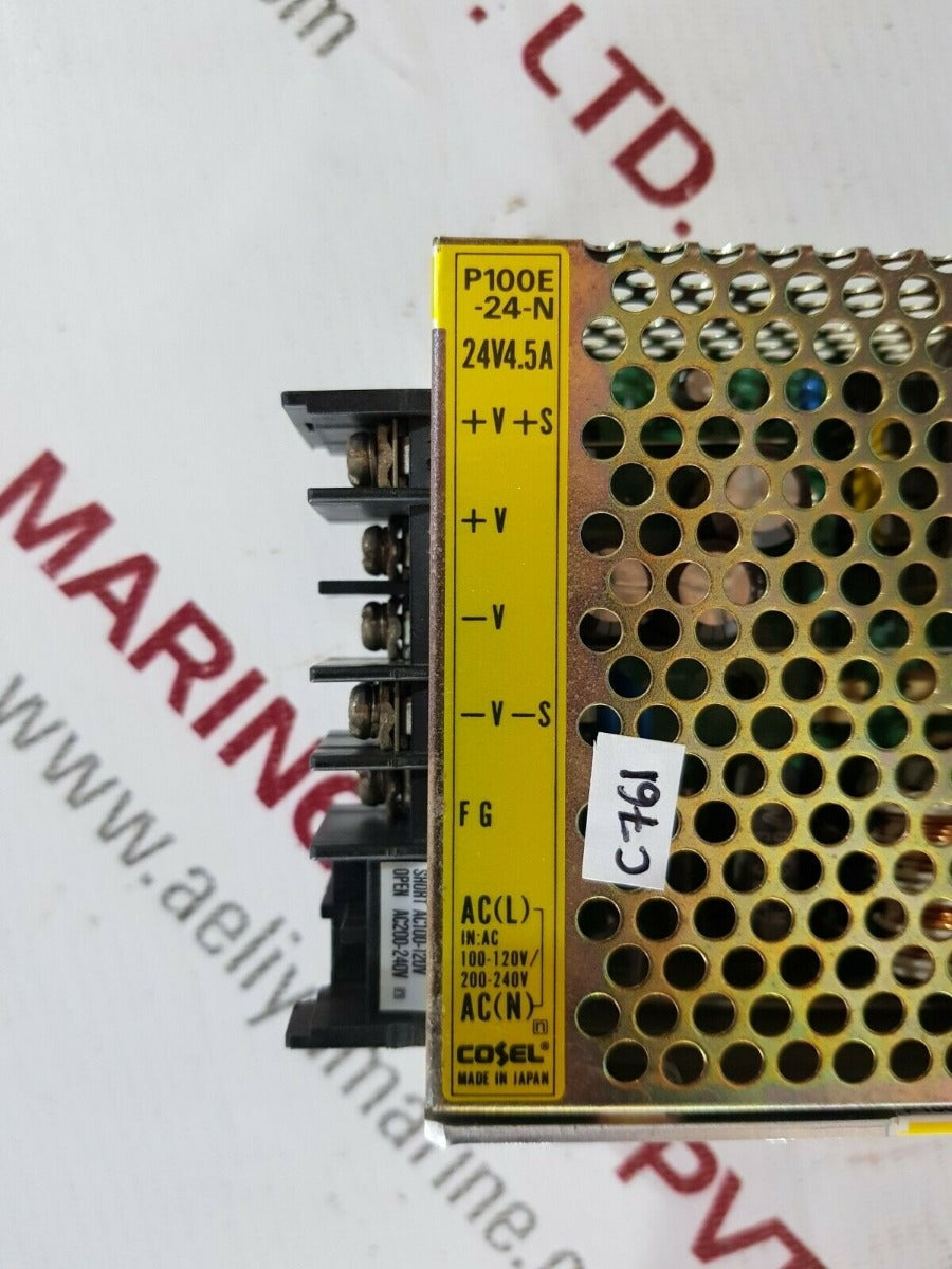 Cosel p100e-24 24v 4.5a power supply – Aeliya Marine Tech