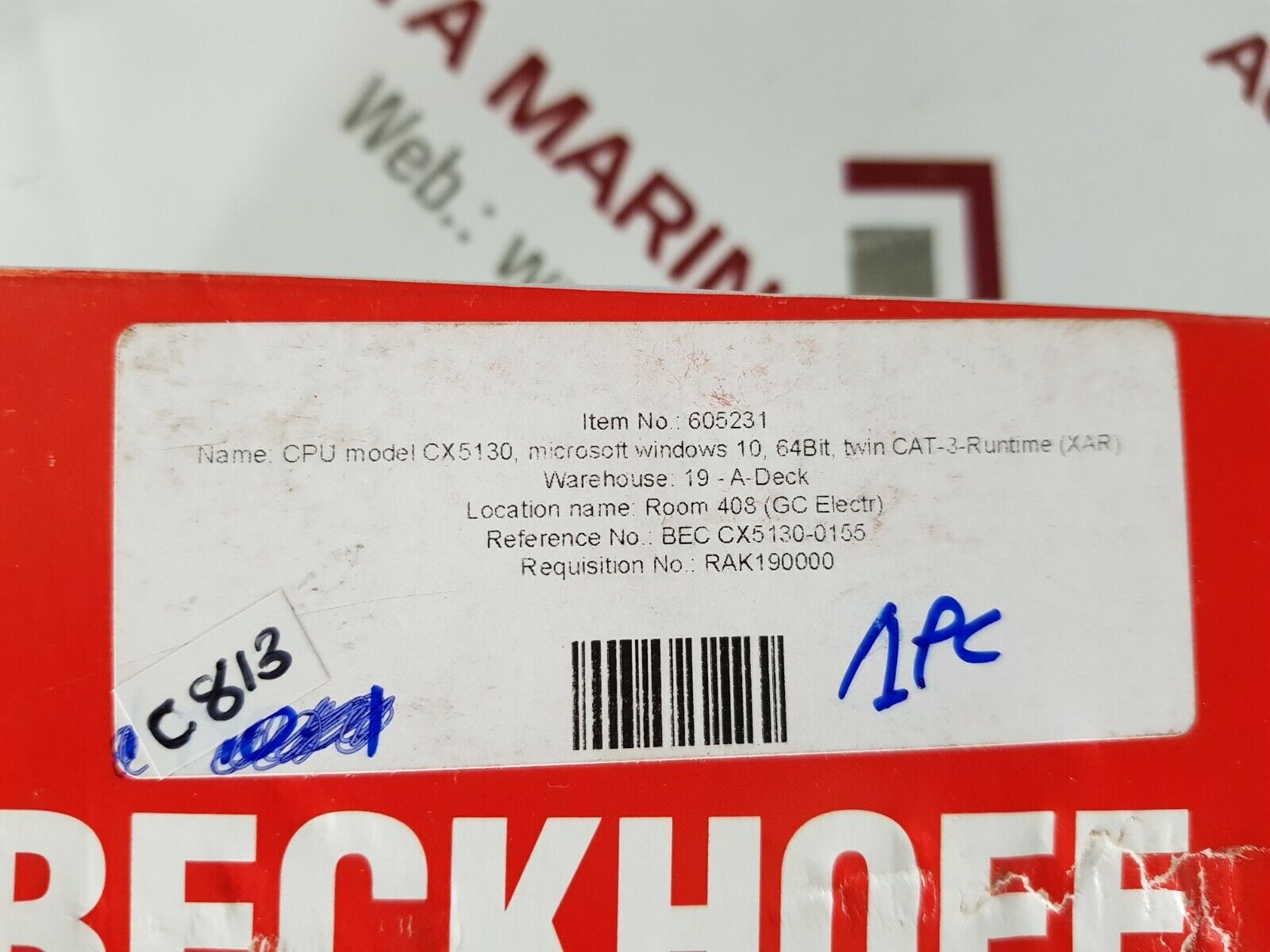 Beckhoff cx5130-0155/4gb – Aeliya Marine Tech