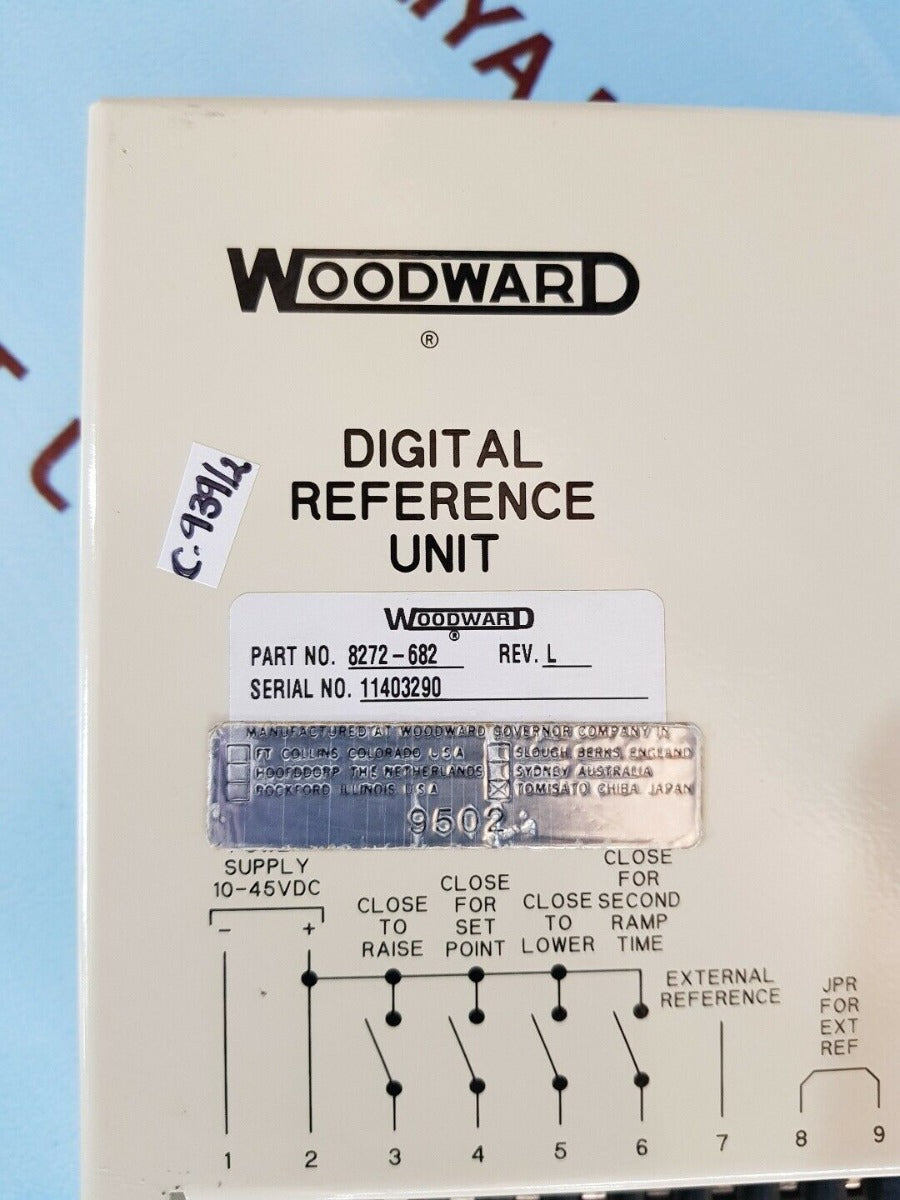 Woodward 8272-682 Rev.L Digital Reference Unit – Aeliya Marine Tech