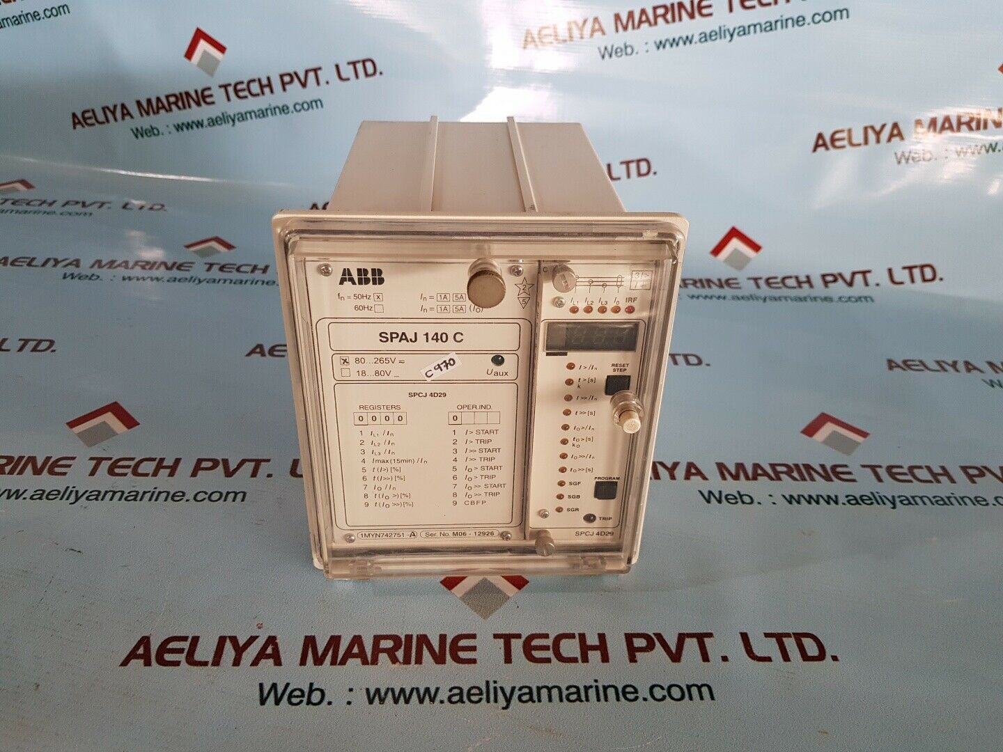 Abb spaj140c over-current and earth-fault relay – Aeliya Marine Tech