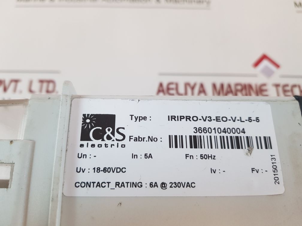 C&S Electric Iri Pro-v3 Current Protection Relay Iripro-v3-eo-v-l-5-5 – Aeliya Marine Tech