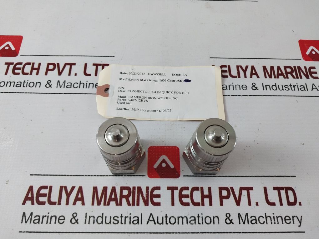 Cameron 9402-12Rvs Connector – Aeliya Marine Tech