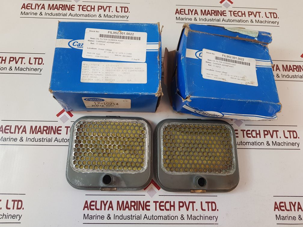 Carrier 17-10214 Oil Filter Screen Assy – Aeliya Marine Tech