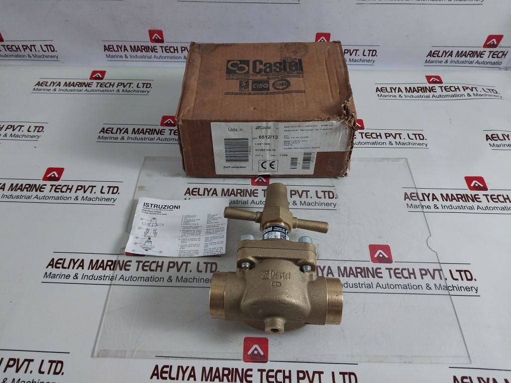 Castel 6512/13 1.5/8”Ods Globe Valve – Aeliya Marine Tech