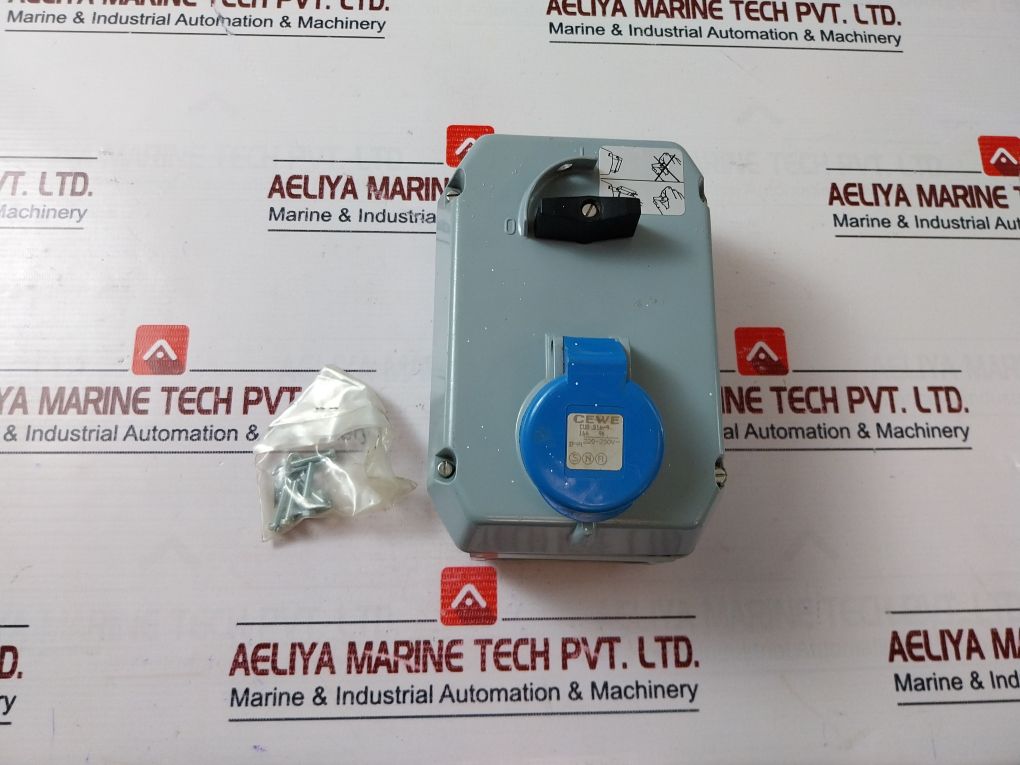 Cewe Cub 316-9 Commando Interlocked Switch Socket 220-250 Vac 16A 9H ...
