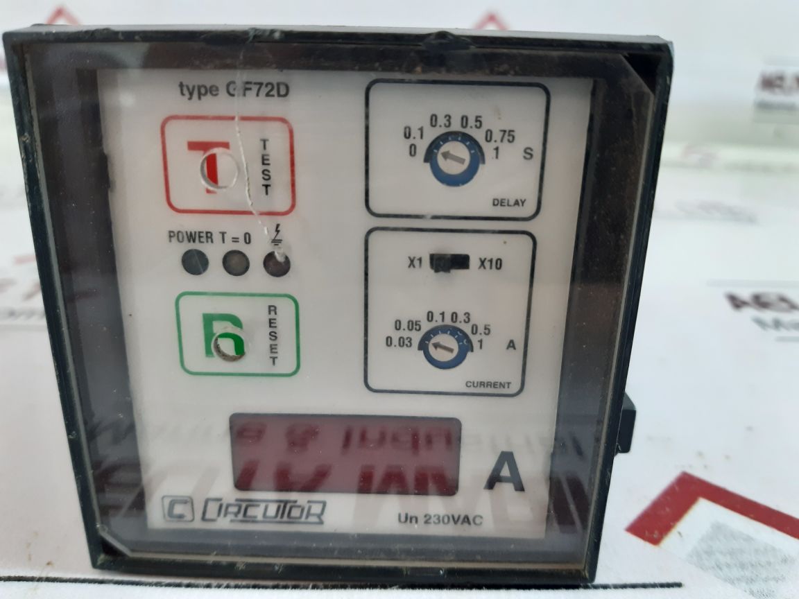 Circutor Gf72D Residual Current Relay Rs267 5735 0.03-10A – Aeliya ...
